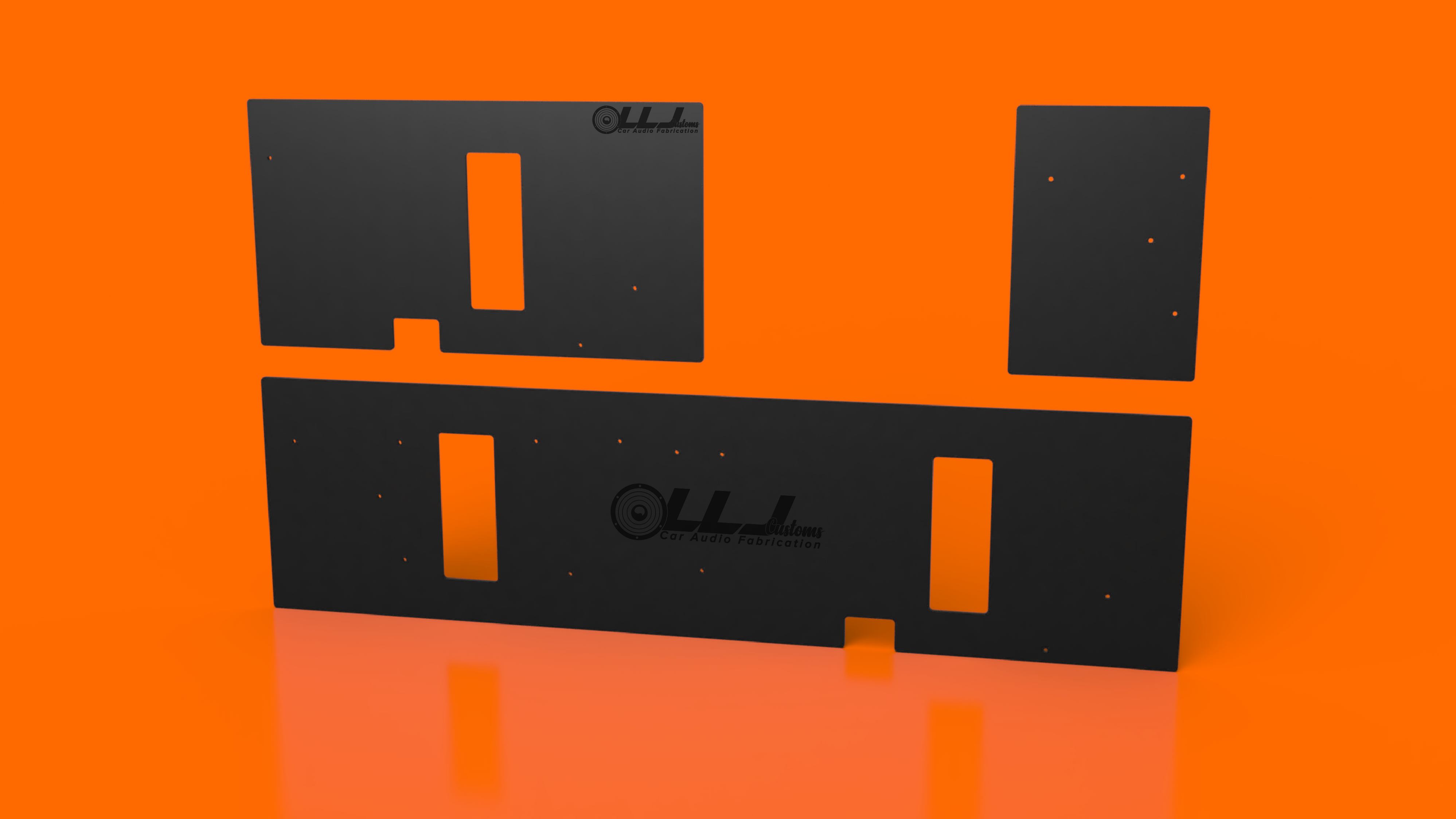 GMC Sierra Amp Rack pickup back wall 56" 2019-2024 — LLJ Customs Car ...