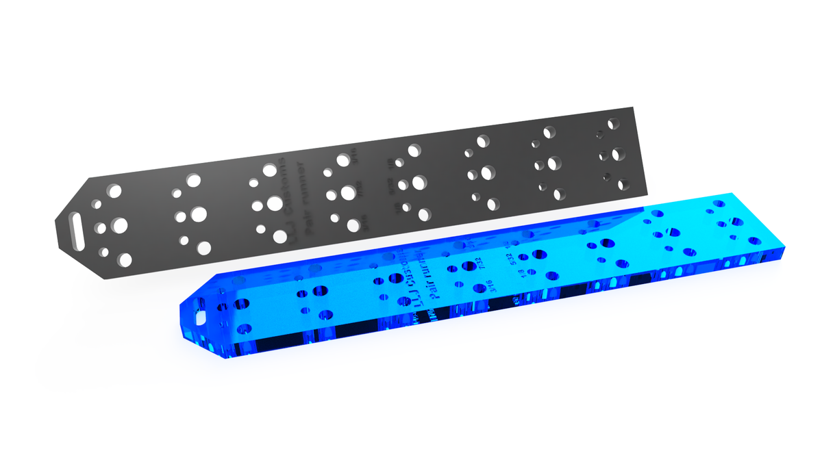 8" LLJ ABS Pair Runner Amp Rack wire guide — LLJ Customs Car Audio ...