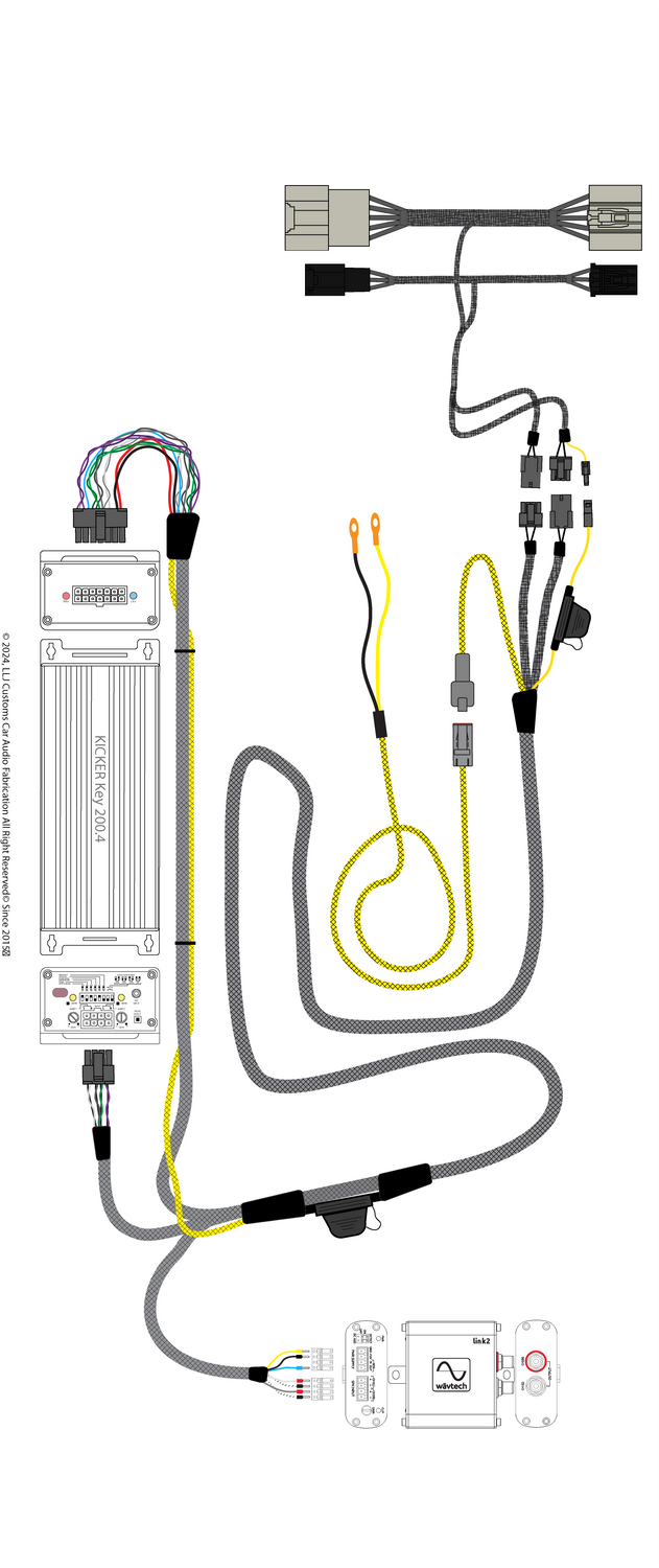 GM/GMC Bose amplifier harness base Connector 2019-2025 — LLJ Customs ...