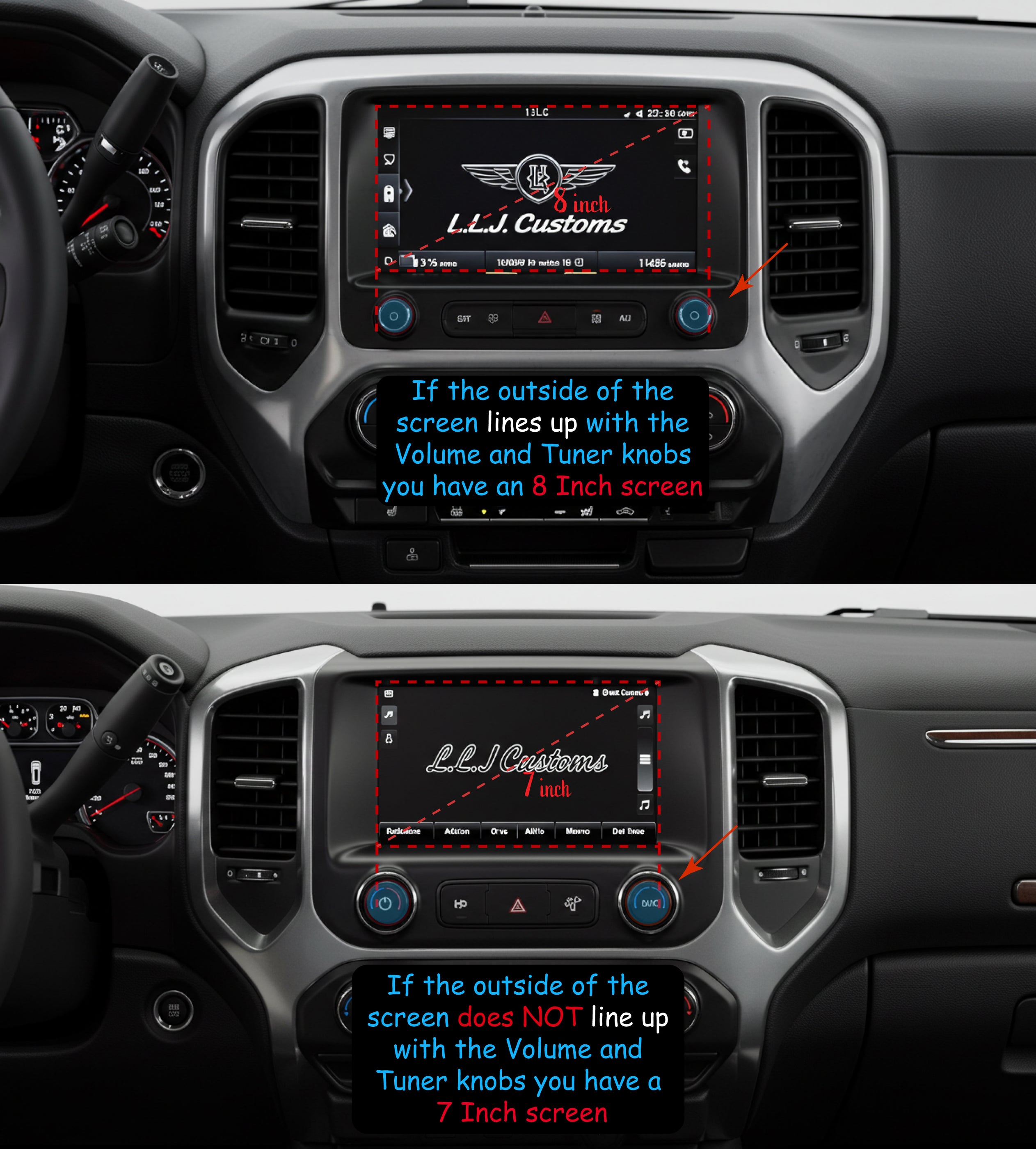 2014-2018 GM/GMC vehicles with 8" or select 4" screen's (Without Bose ...