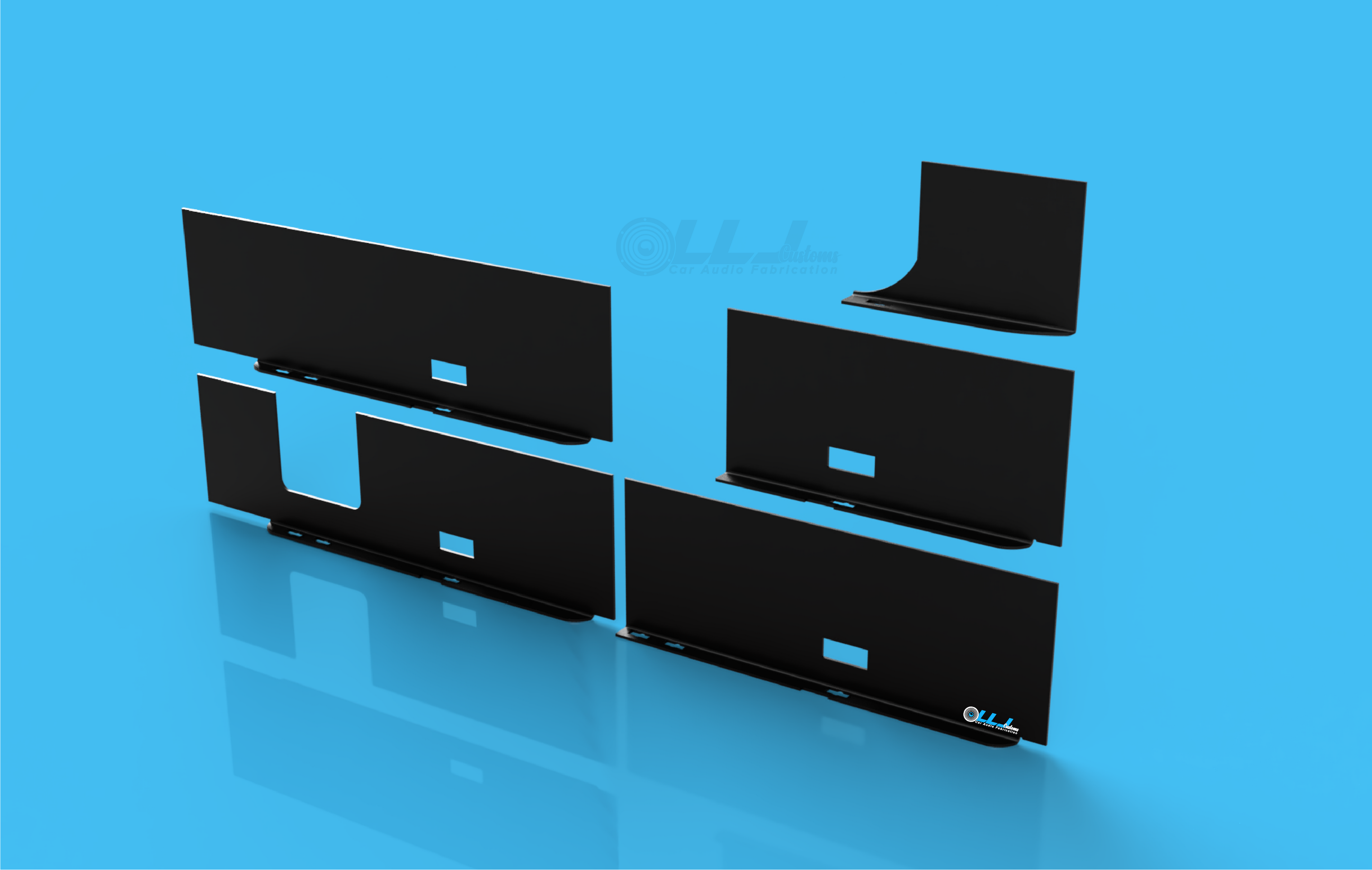 Silverado pickup amp rack with Bose 2014-2019 48" — LLJ Customs Car ...