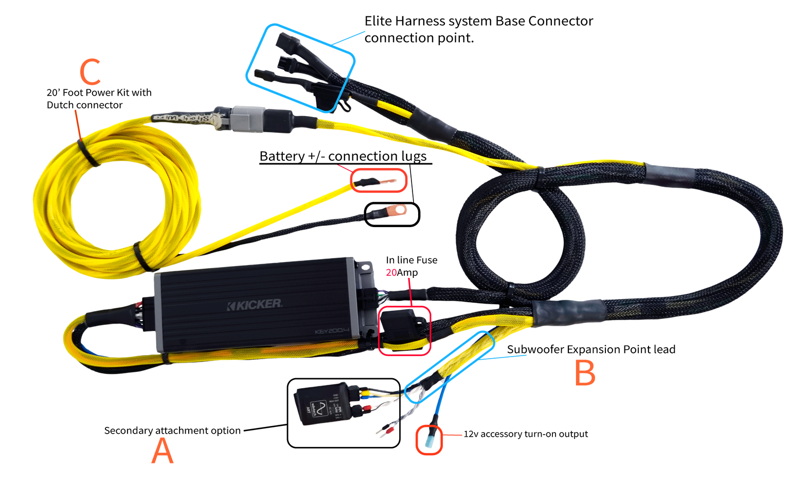 GM/GMC Bose amplifier harness base Connector 2019-2025 — LLJ Customs ...